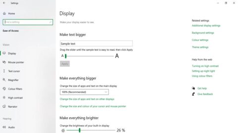 Windows ease of access tools settings and their functions - Know Computing
